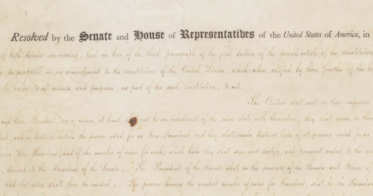 twelfth amendment us constitution