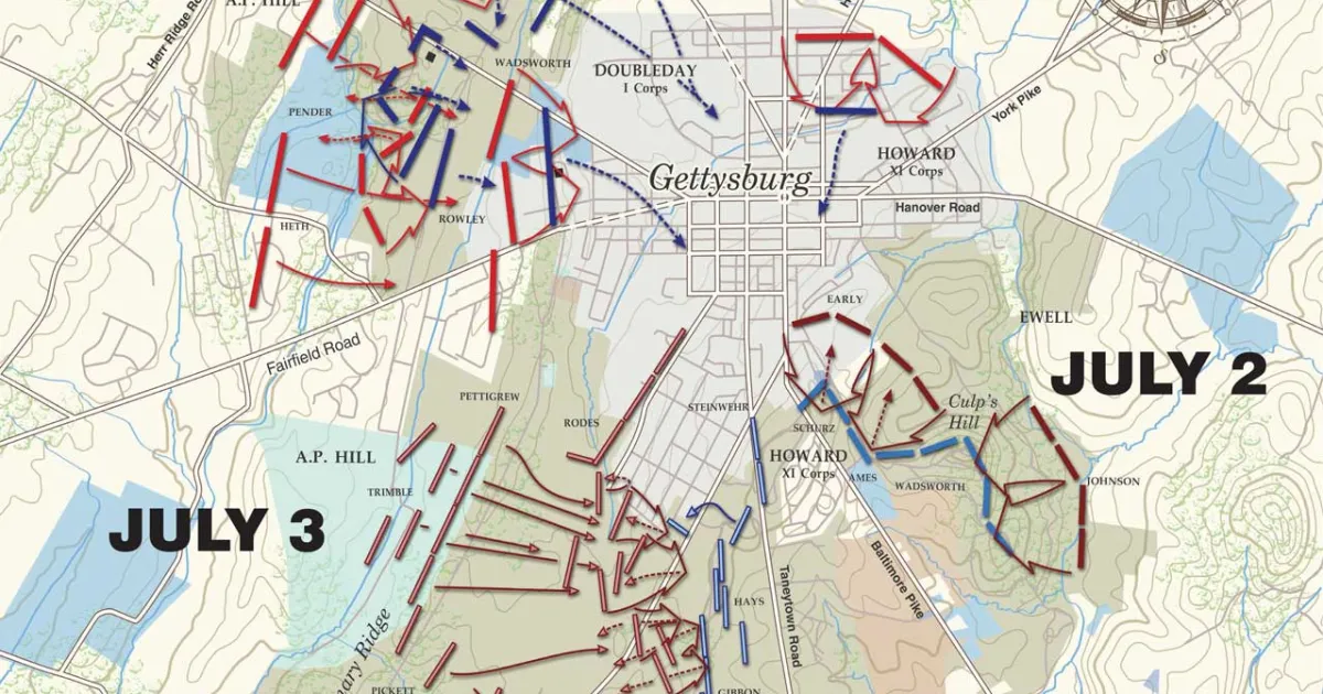 Gettysburg | July 1-3, 1863 | Now and Then | American Battlefield Trust
