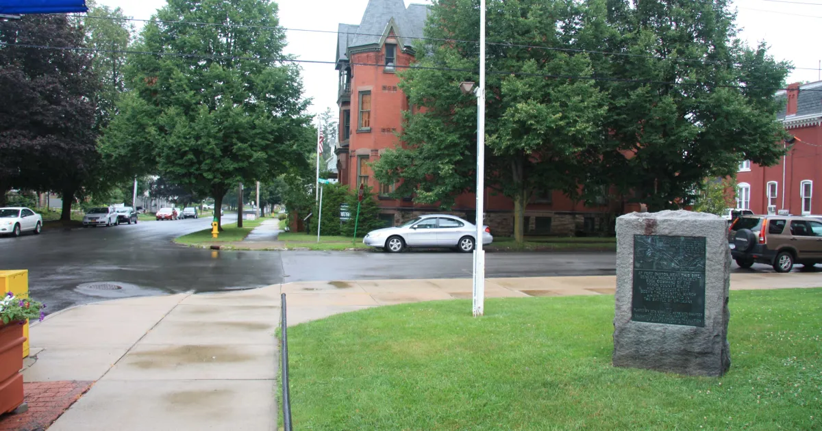 General Herkimer Marker (Herkimer Takes Command) at Utica, New York ...