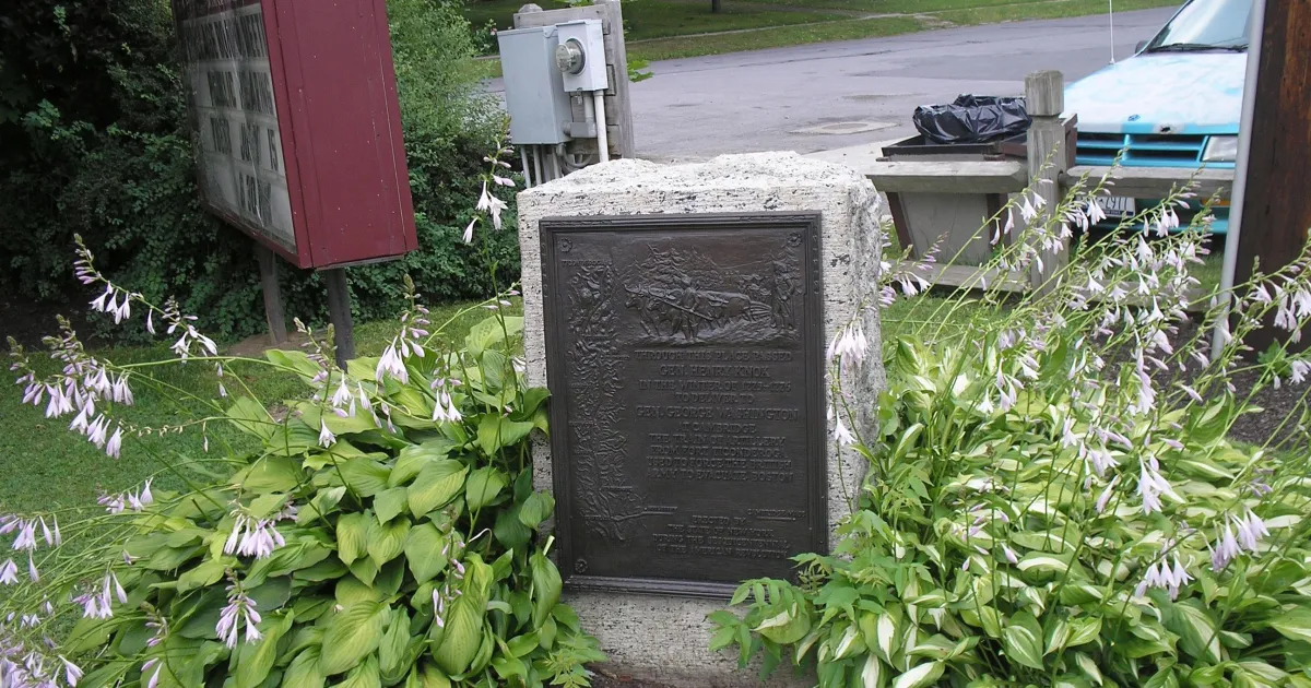 Henry Knox Trail Marker at Stillwater, NY (NY-16) | American ...