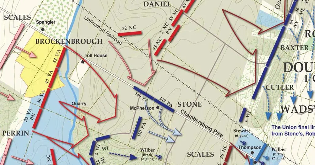 Gettysburg | McPherson's, Oak and Seminary Ridges | Now and Then ...
