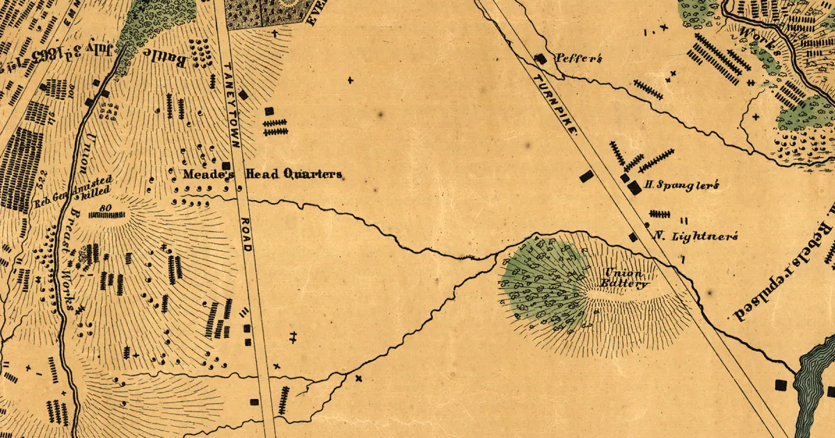 Nineteenth-Century Geolocation: The Elliott Map of Gettysburg ...