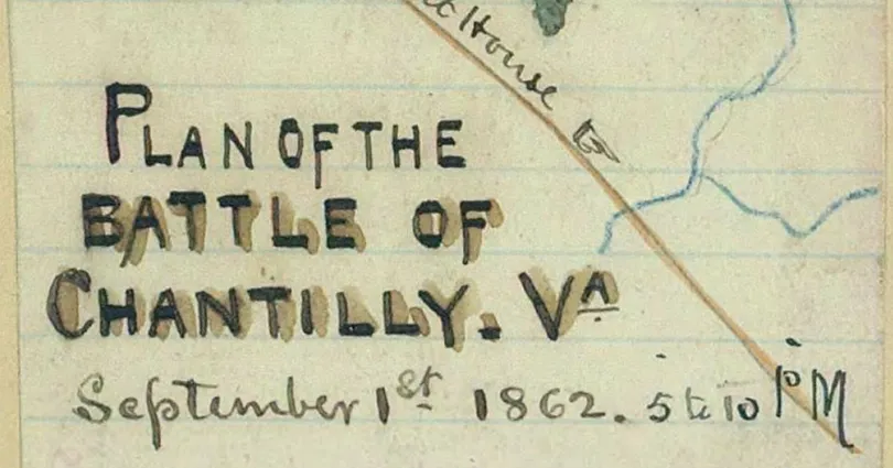 Plan of the Battle of Chantilly, Va. | American Battlefield Trust