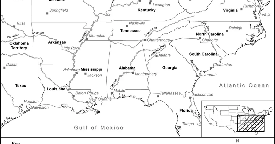 Blank Map Of Civil War Battles Civil War Battles Interactive Map