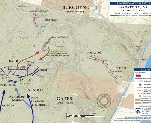 Saratoga Battle Facts and Summary | American Battlefield Trust