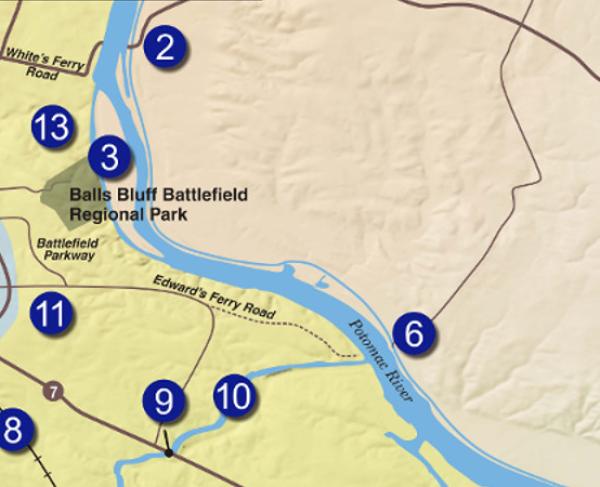 Battle of Ball's Bluff Maps | American Battlefield Trust