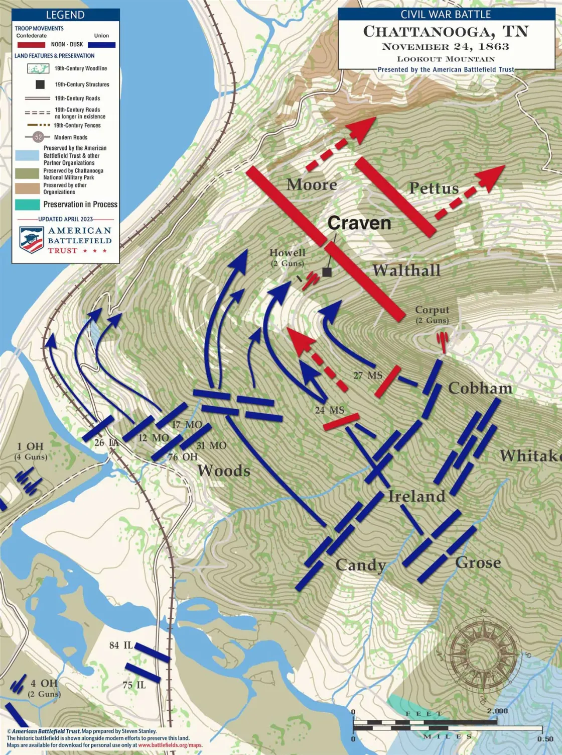 Lookout Mountain Tennessee Civil War