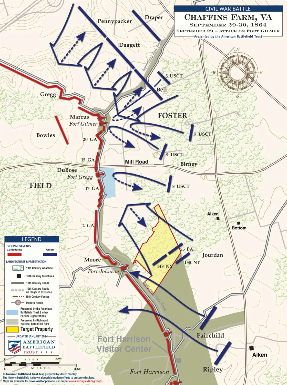 Chaffin's Farm | Attack on Fort Gilmer | Sep 29, 1864 | American ...