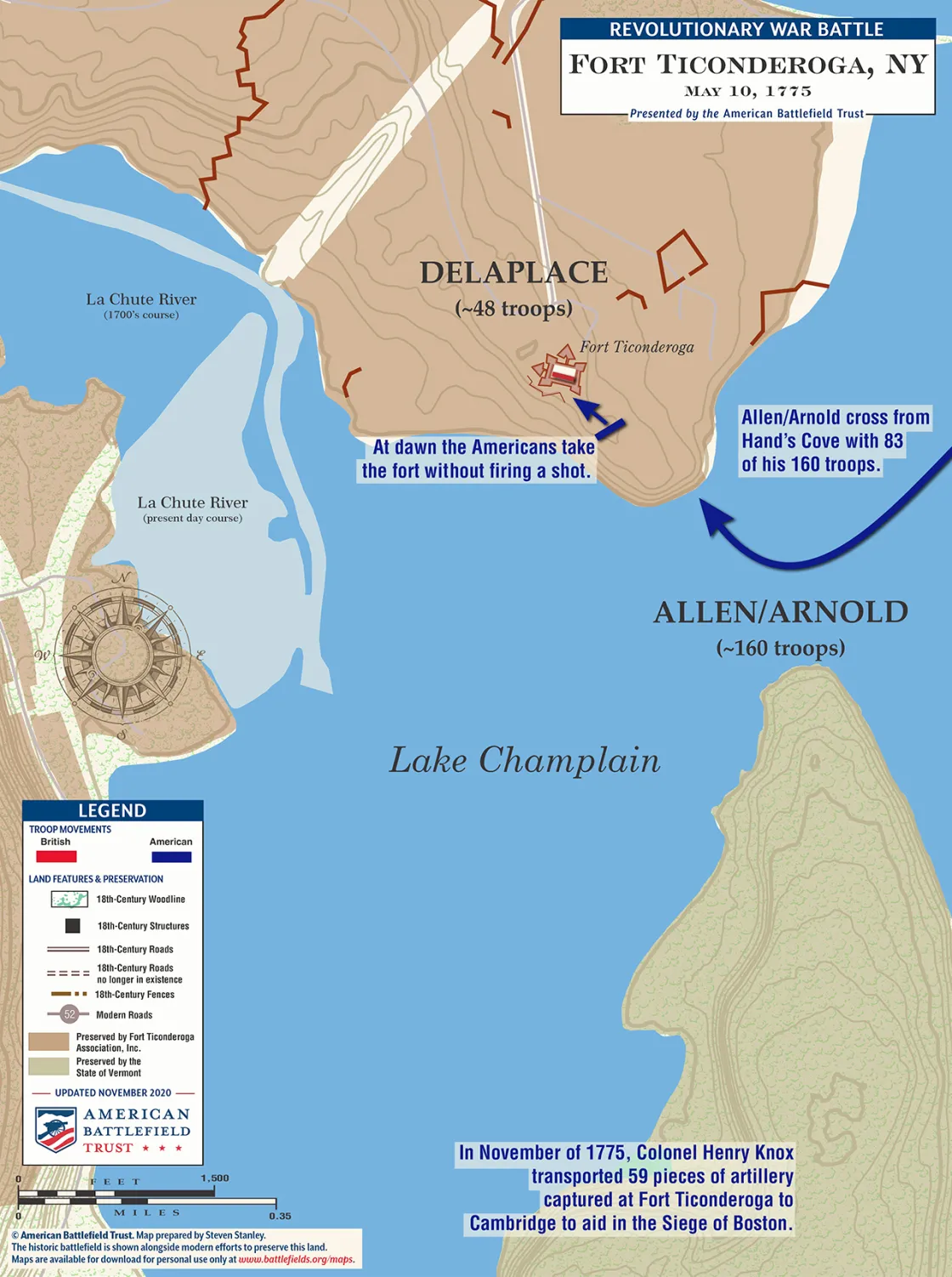 Fort Ticonderoga | May 10, 1775 | American Battlefield Trust