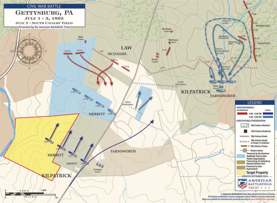 Cavalry Campaign Map Gettysburg 1863 Gettysburg Battlefield Civil War