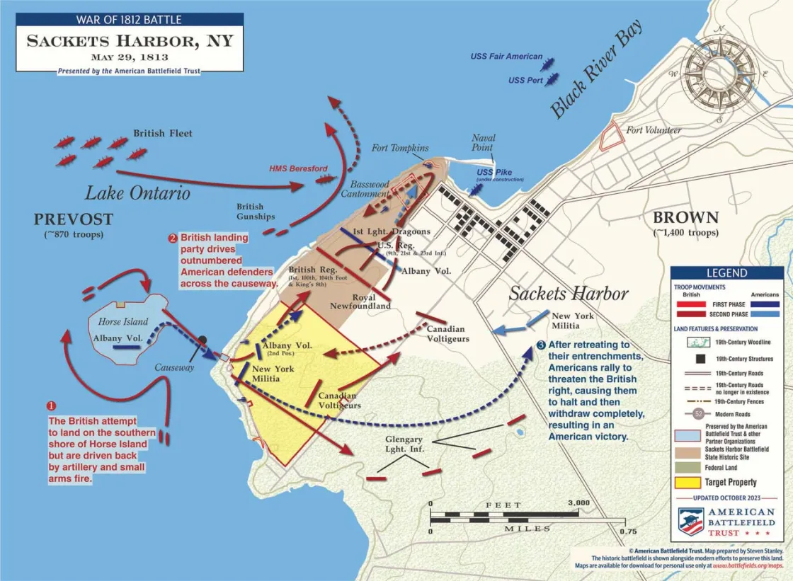 Sackets Harbor | May 29, 1813 | American Battlefield Trust
