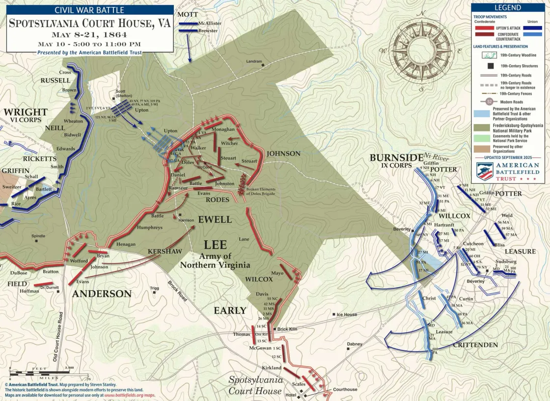 Spotsylvania Court House | May 10, 1864 | 5-10 pm | American ...
