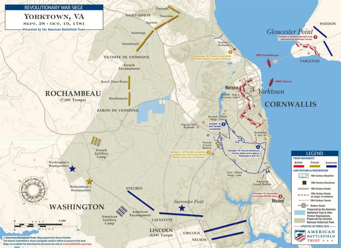 Yorktown | Sep 28 - Oct 19, 1781 | American Battlefield Trust