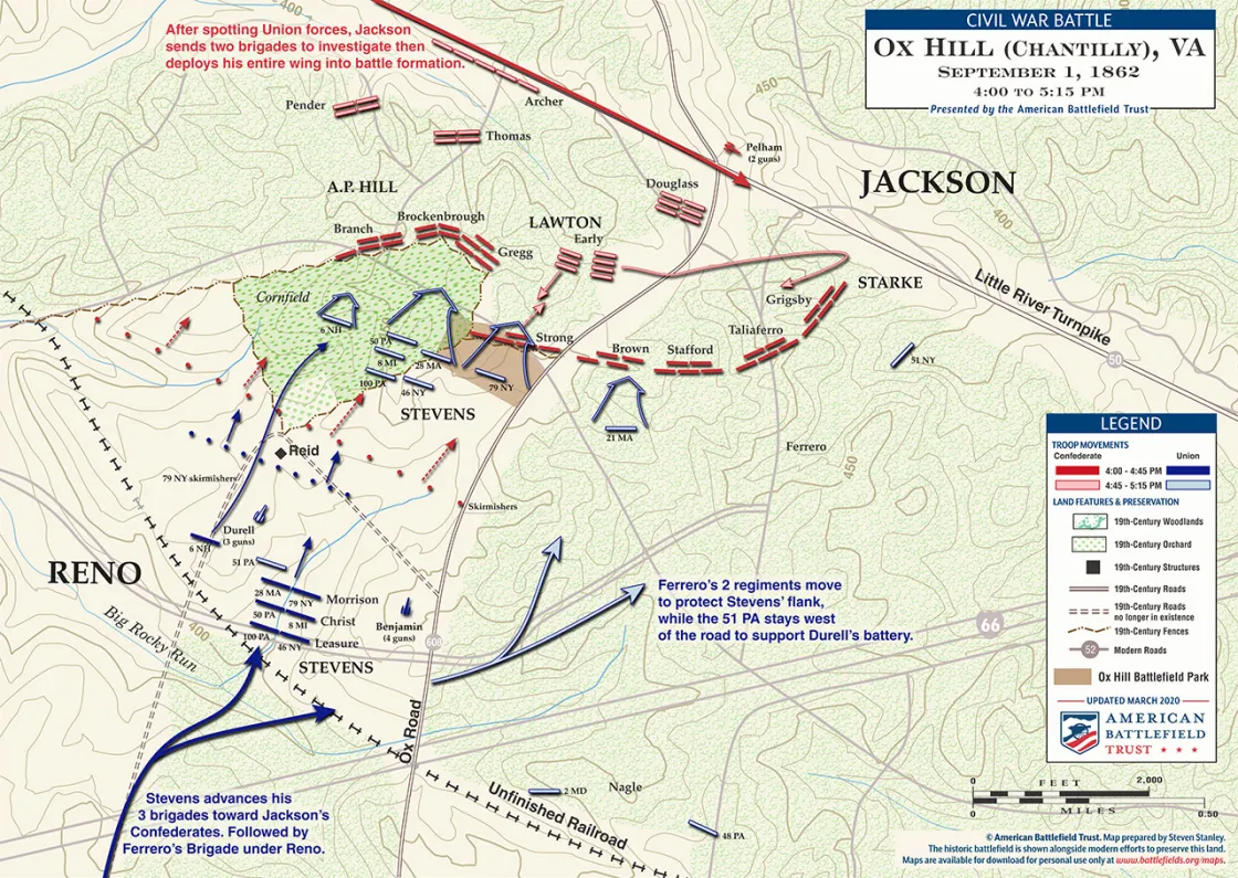 Chantilly (Ox Hill) - September 1, 1862 - 4:00 to 5:15 pm | American ...