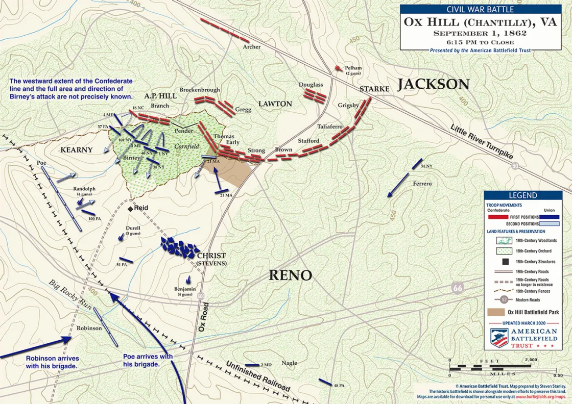 Chantilly (Ox Hill) - September 1, 1862 - 6:30 pm - Close | American ...