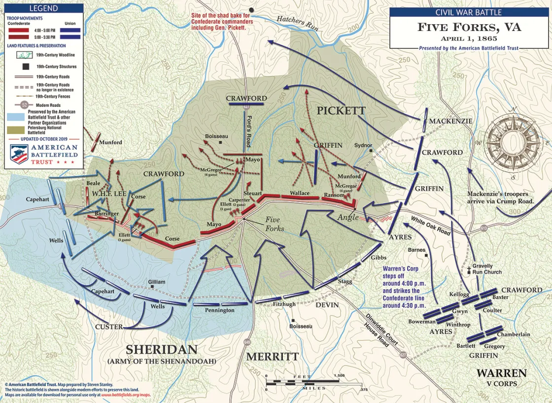 Five Forks - April 1, 1865 | American Battlefield Trust