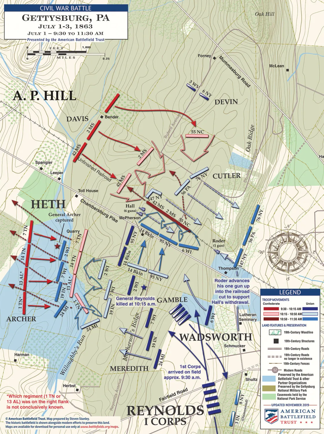 Gettysburg - McPherson’s Ridge - July 1, 1863 - 9:30am to 11:30am ...