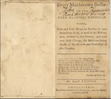 “Medicine has Scarcely Entered its Threshold”: Medicine in the 1700s ...
